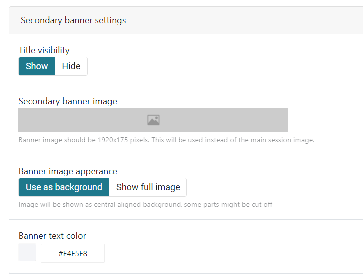 Default, highlight & secondary banners